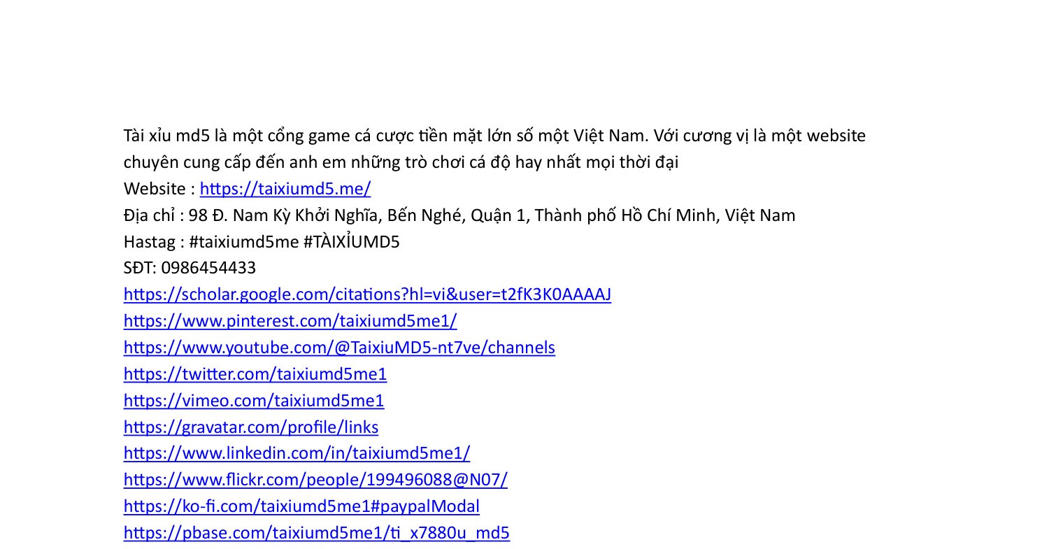 Tài xỉu md5 là một cổng game cá cược tiền mặt lớn số một Việt Nam.docx | DocDroid