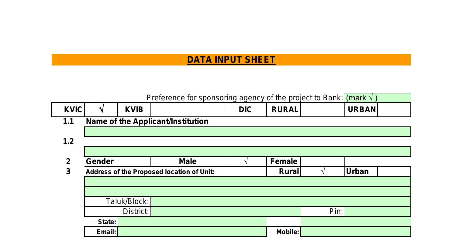 PMEGP DPR FORMAT.xls | DocDroid