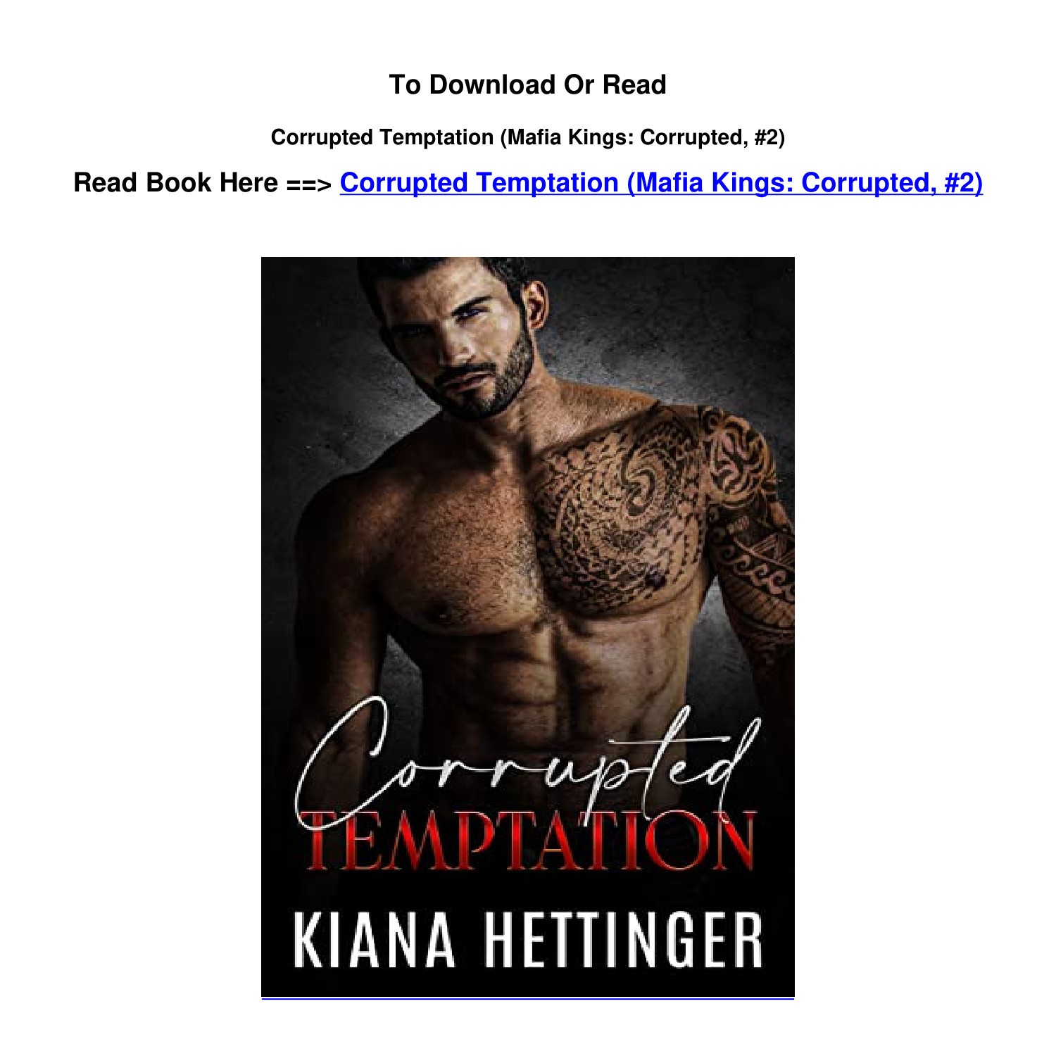 DOWNLOAD pdf Corrupted Temptation Mafia Kings Corrupted 2 BY Kiana .pdf | DocDroid