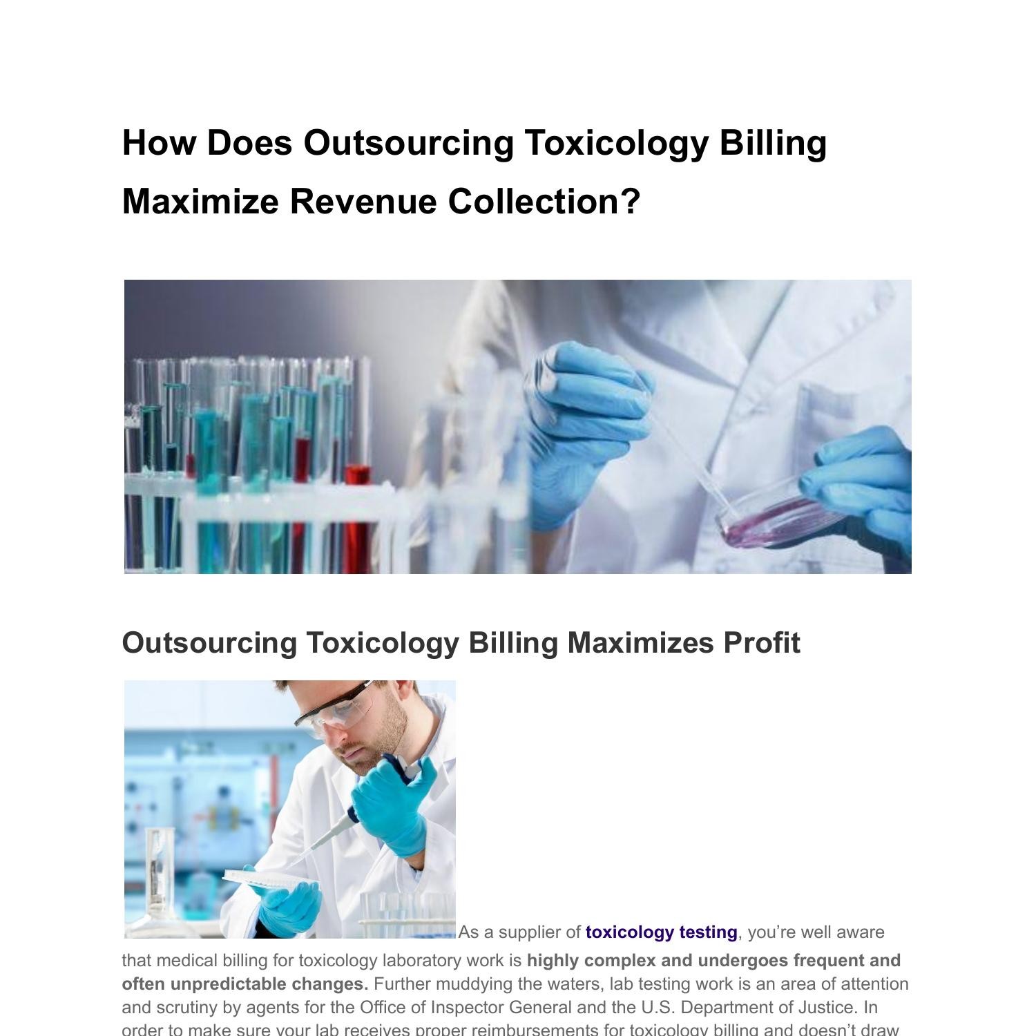 How Does Outsourcing Toxicology Billing Maximize Revenue Collection.pdf ...