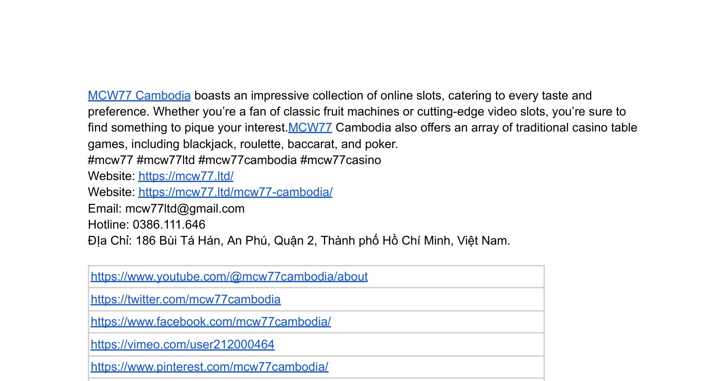 Mcw77.ltd - Welcome To MCW77 Official Page In Cambodia.pdf | DocDroid