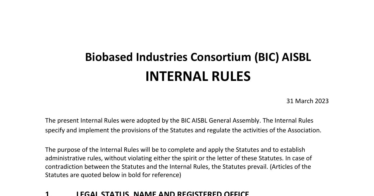 BIC Internal Rules_2023.pdf | DocDroid