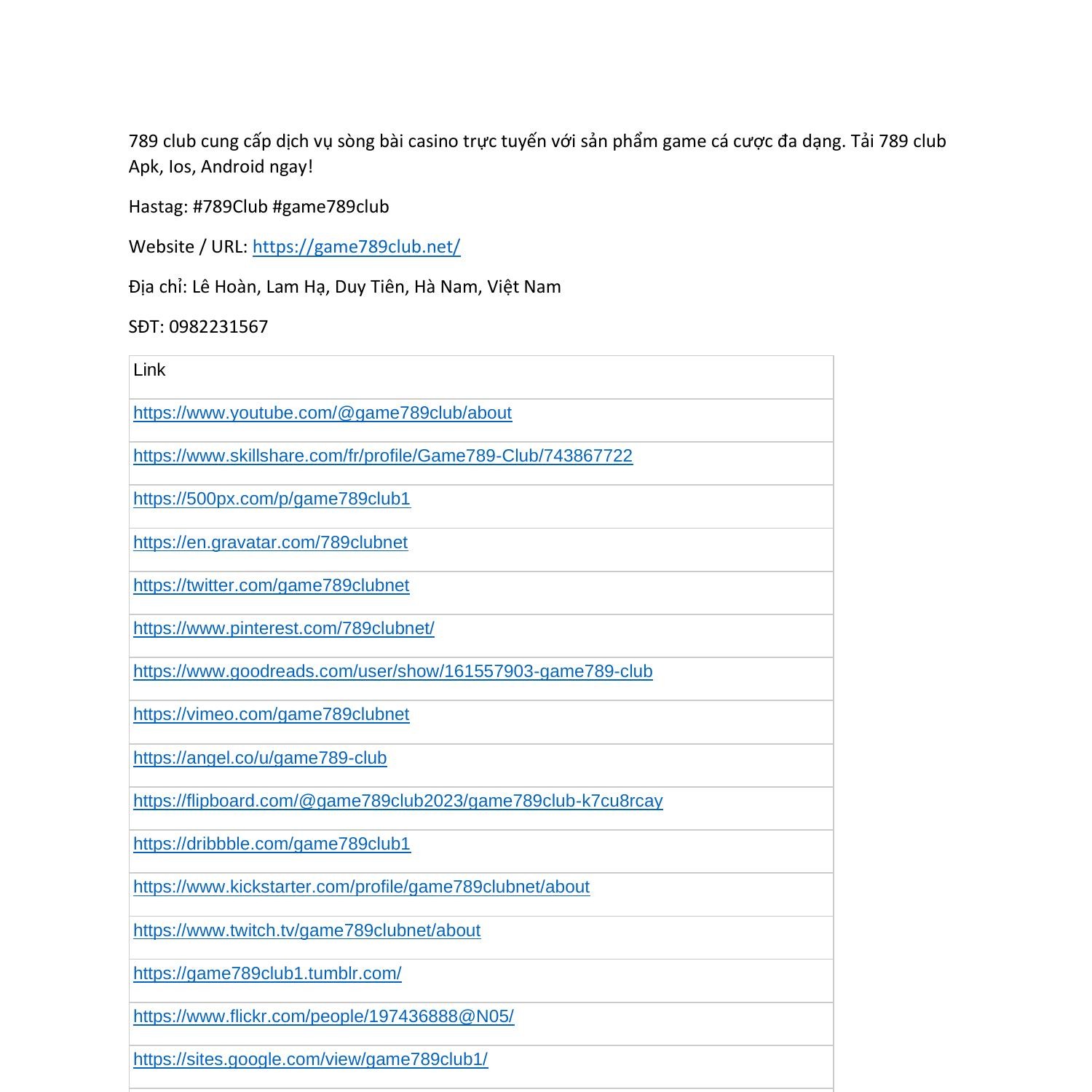789 Club.docx | DocDroid