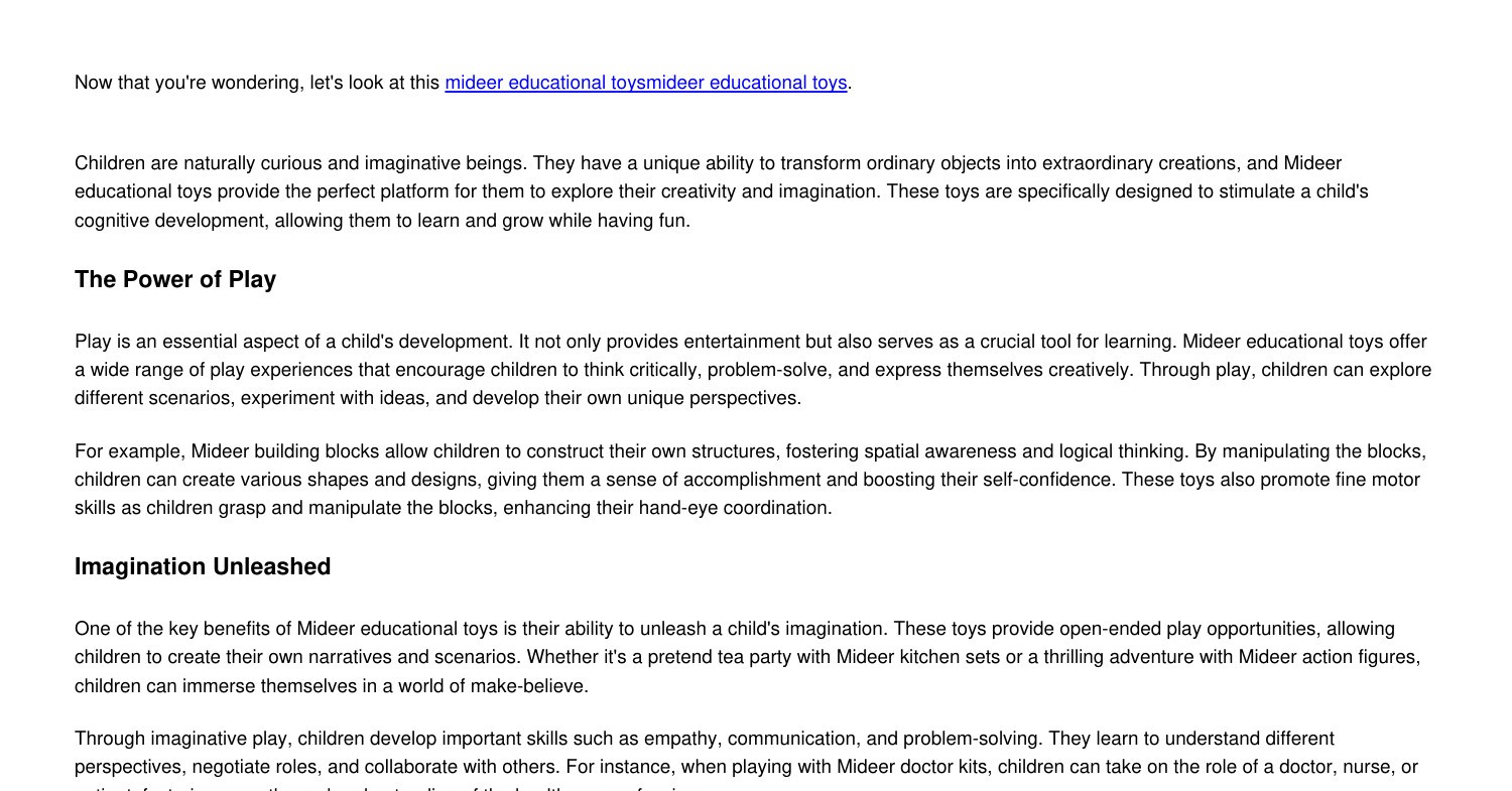 How Mideer Educational Toys Enhance Creativity and Imagination in Children.pdf | DocDroid