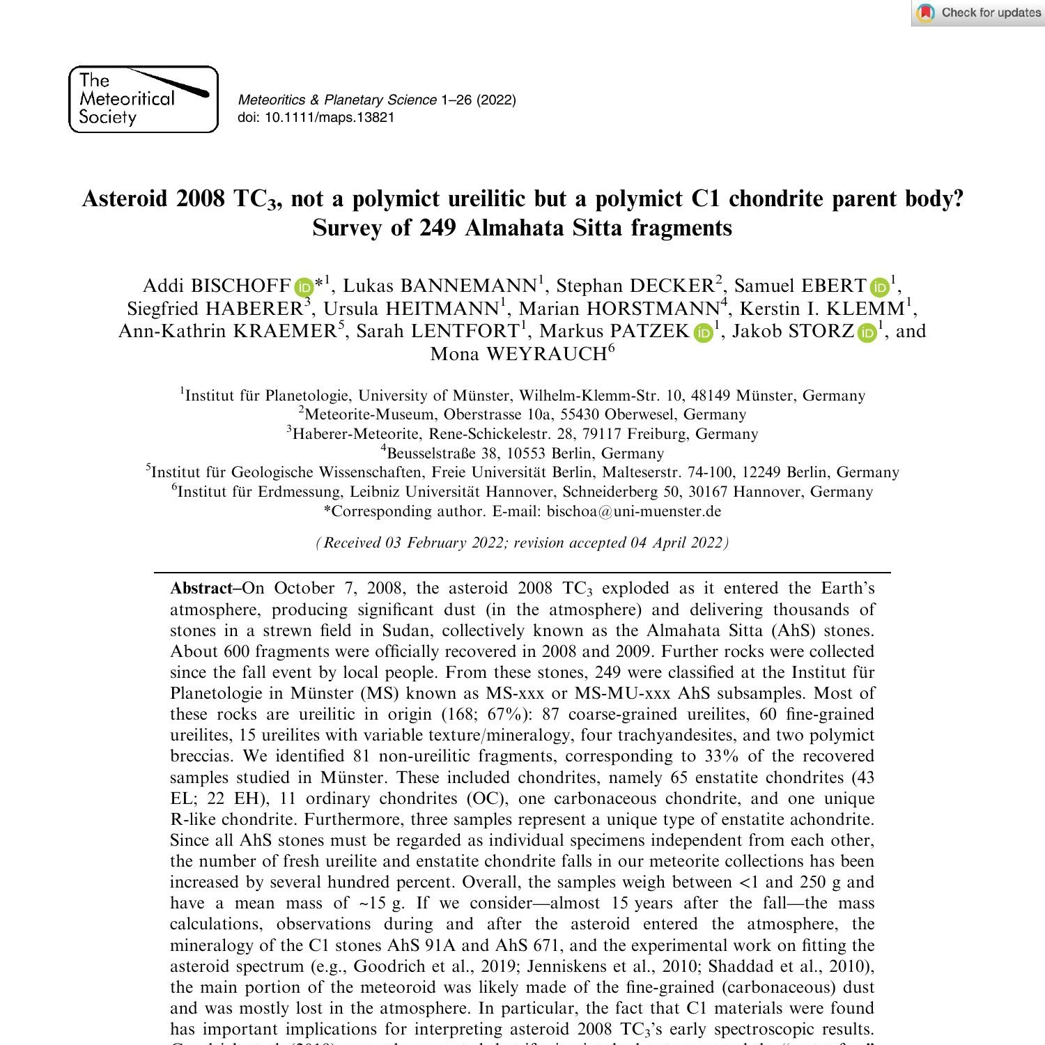 Paper Addi Bischoff 2022 Almahata Sitta.pdf | DocDroid