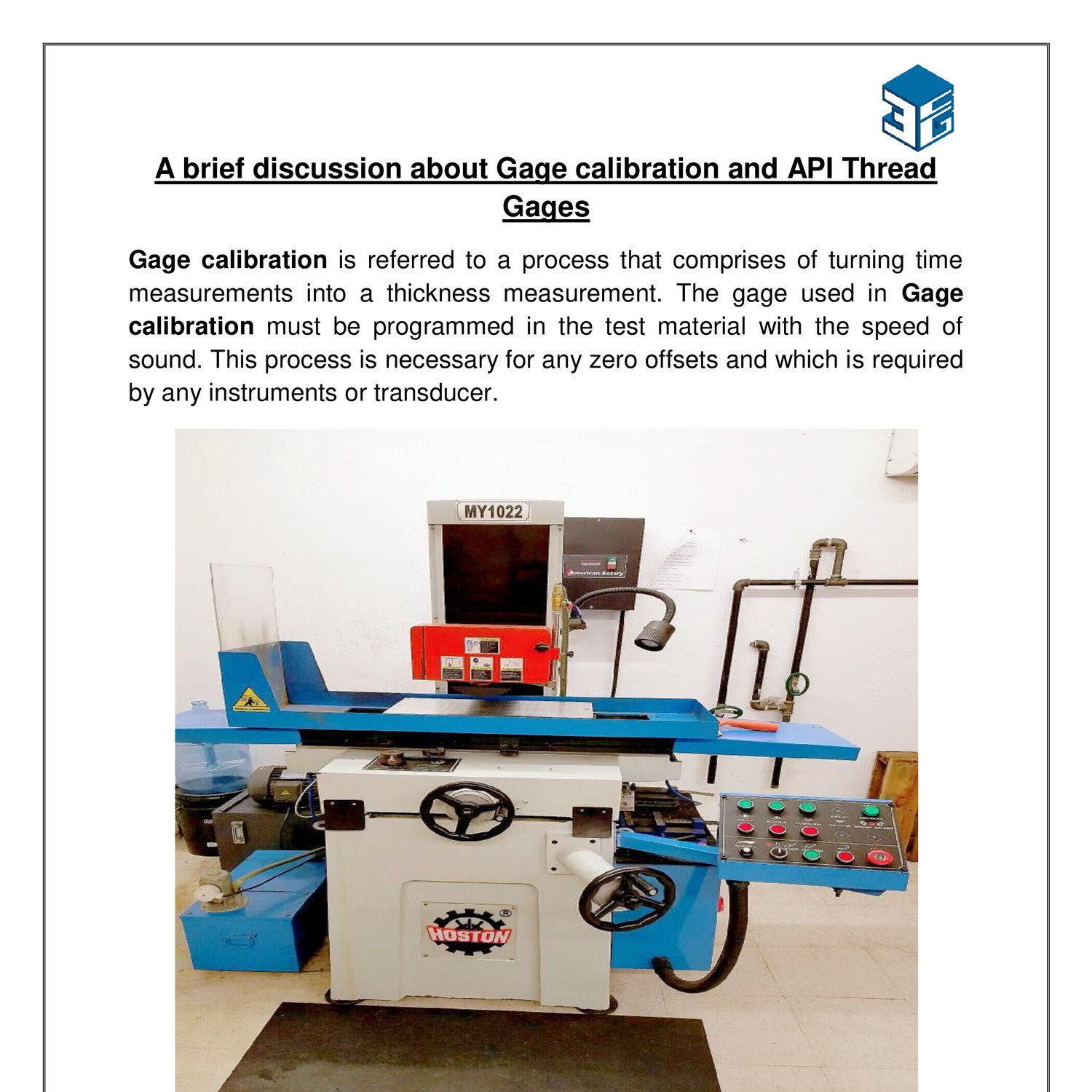 A brief discussion about Gage calibration and API Thread Gages.pdf ...