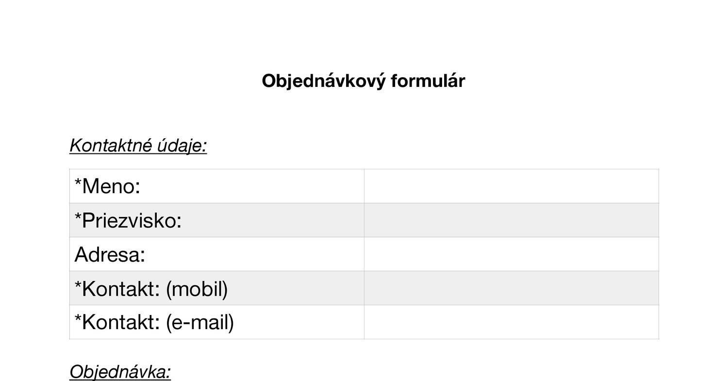 Objednávkový formulár .pdf | DocDroid