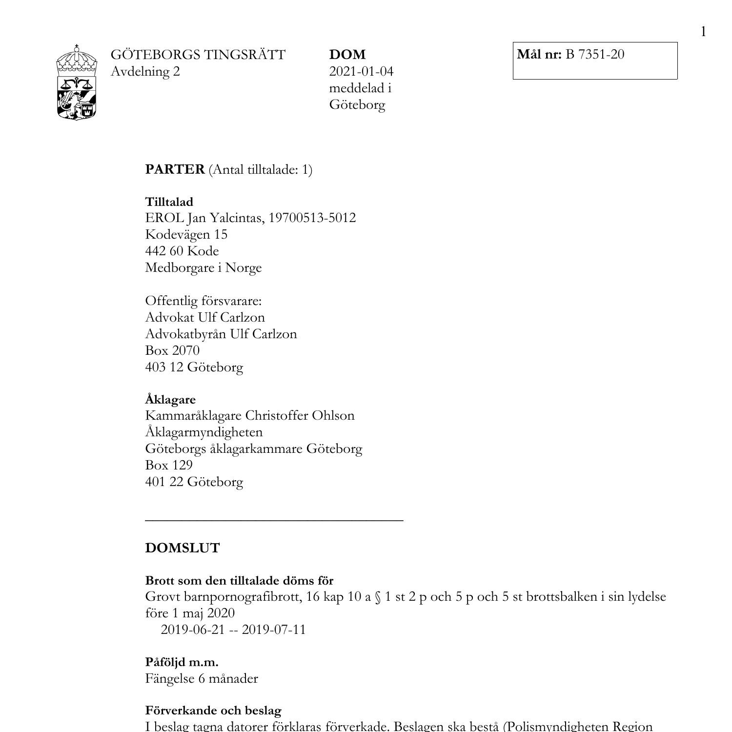 Göteborgs TR B 7351-20 Dom 2021-01-04.pdf | DocDroid