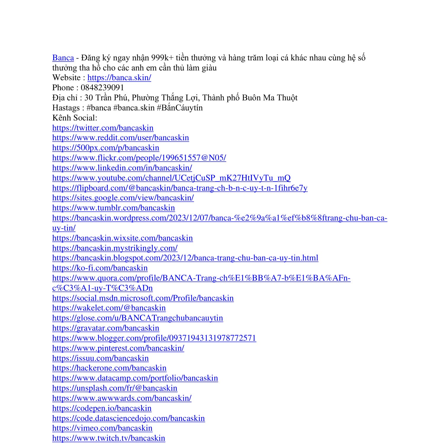 BANCA ⚡️Trang chủ Bắn Cá uy tín.pdf | DocDroid