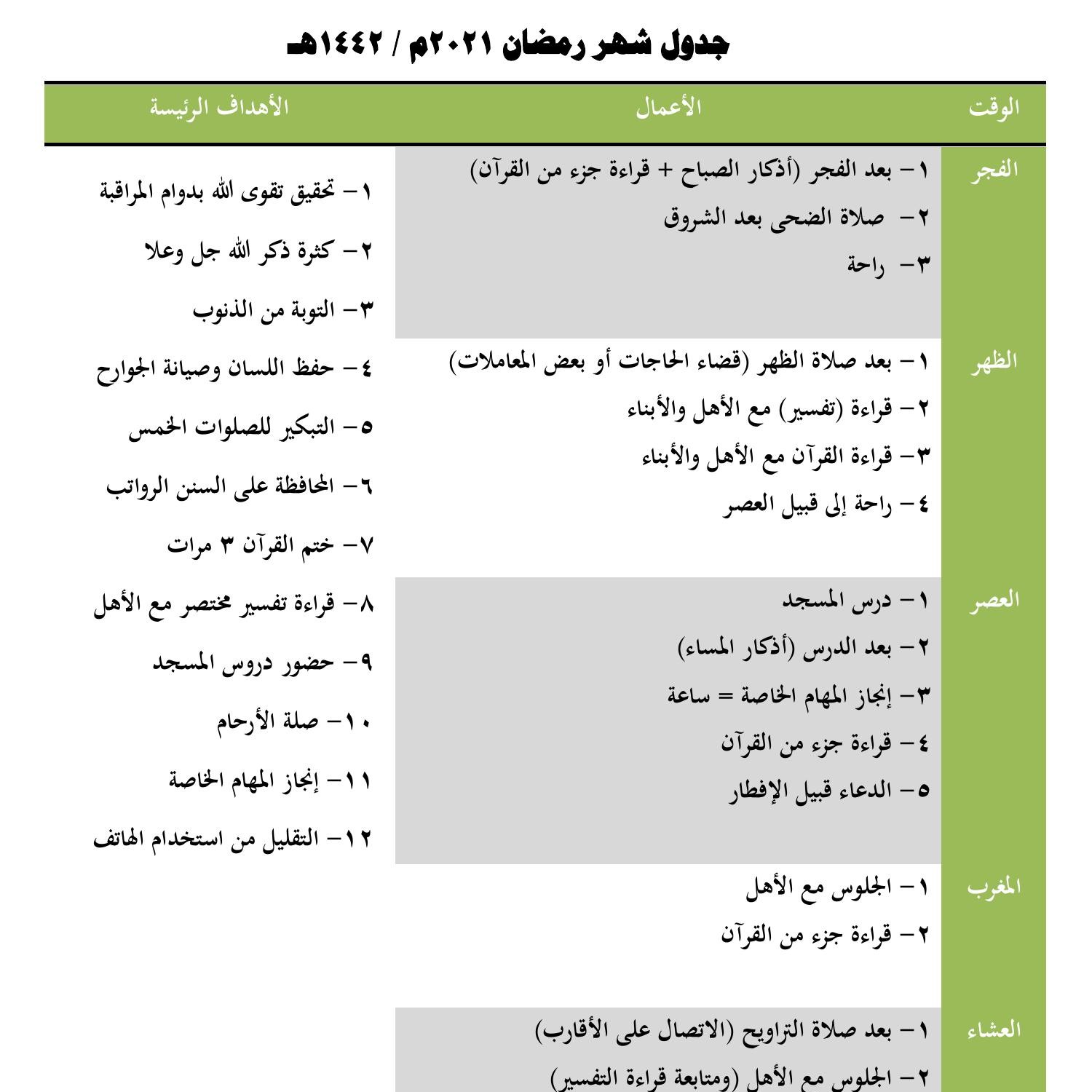 _جدول شهر رمضان 1442 - 2021.pdf | DocDroid
