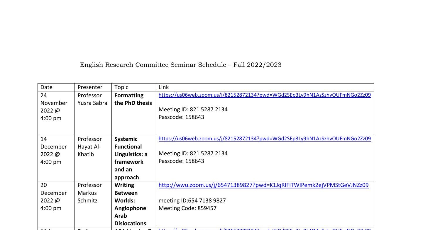 English Research Committee Seminars - Fall 2023.docx | DocDroid