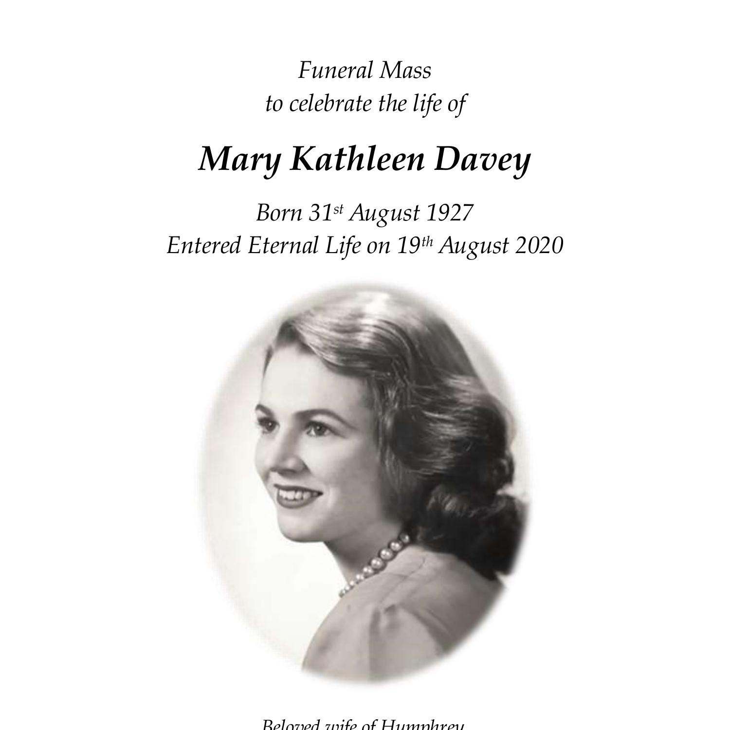 Mass Book - Davey MK (52826).pdf | DocDroid