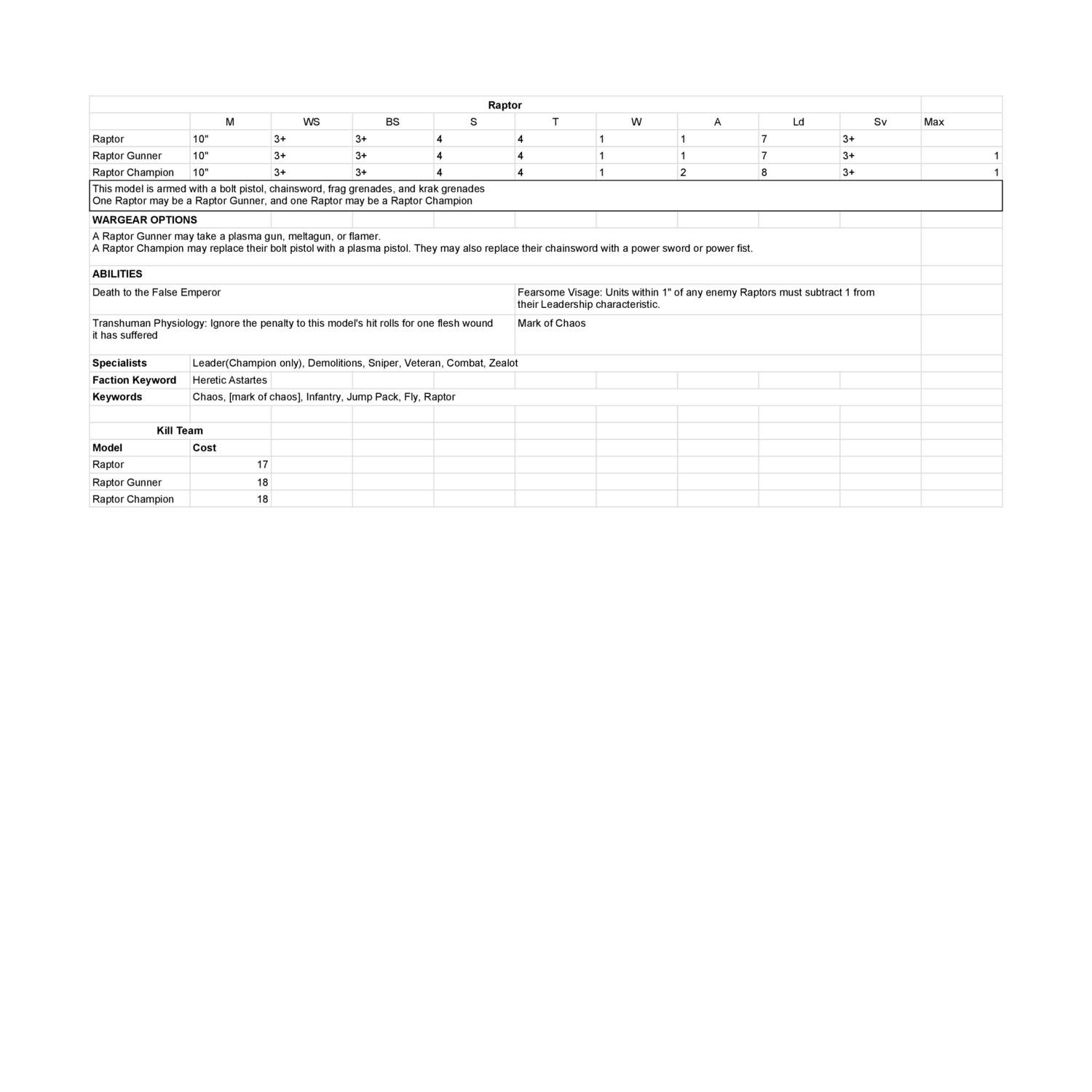 Raptor Datasheet.pdf | DocDroid