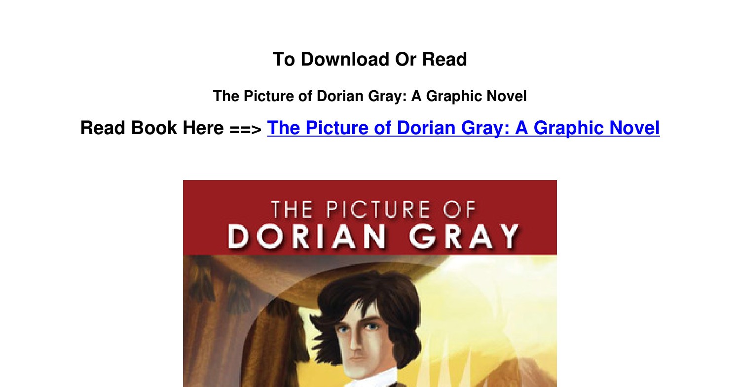 download pdf The Picture of Dorian Gray A Graphic Novel By Ian Edginton.pdf | DocDroid