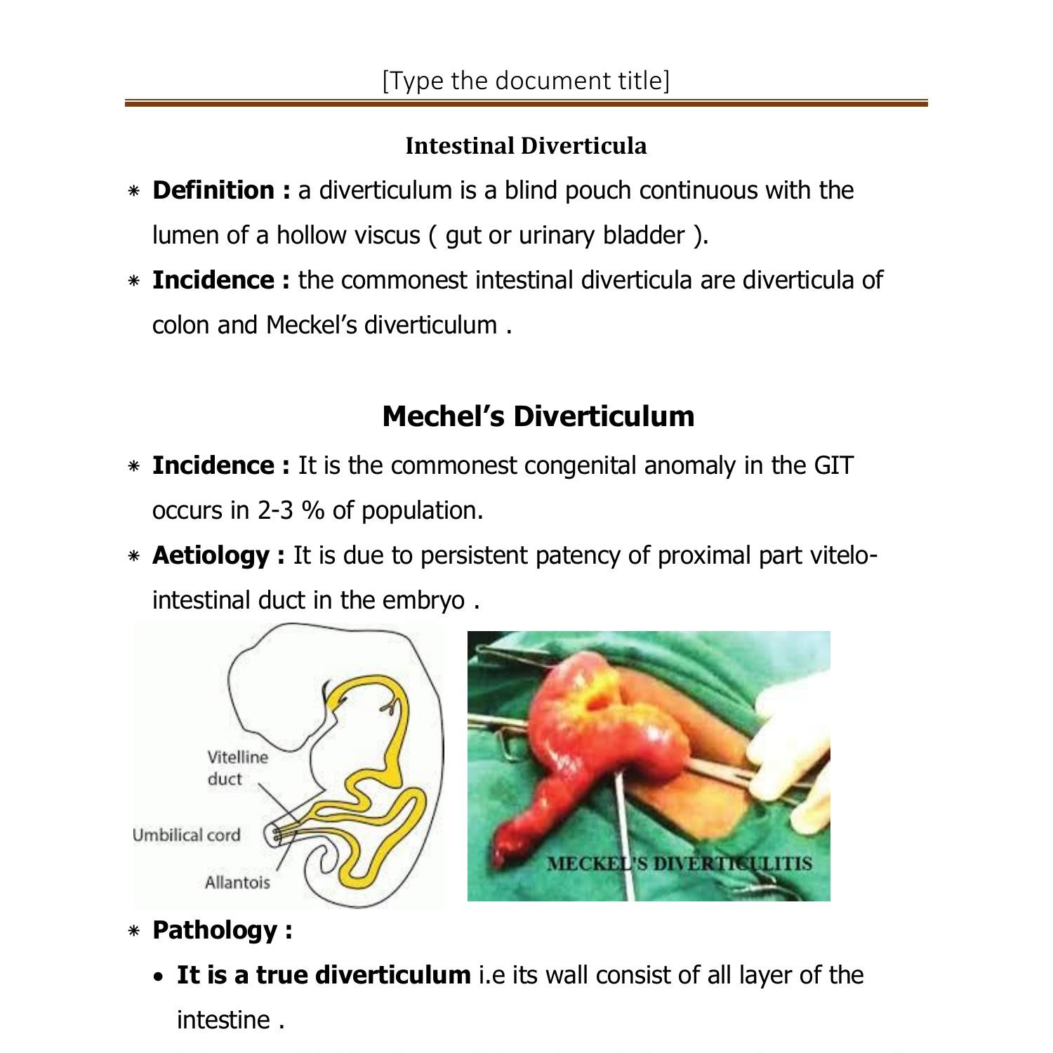 Intestinal Diverticula.doc | DocDroid
