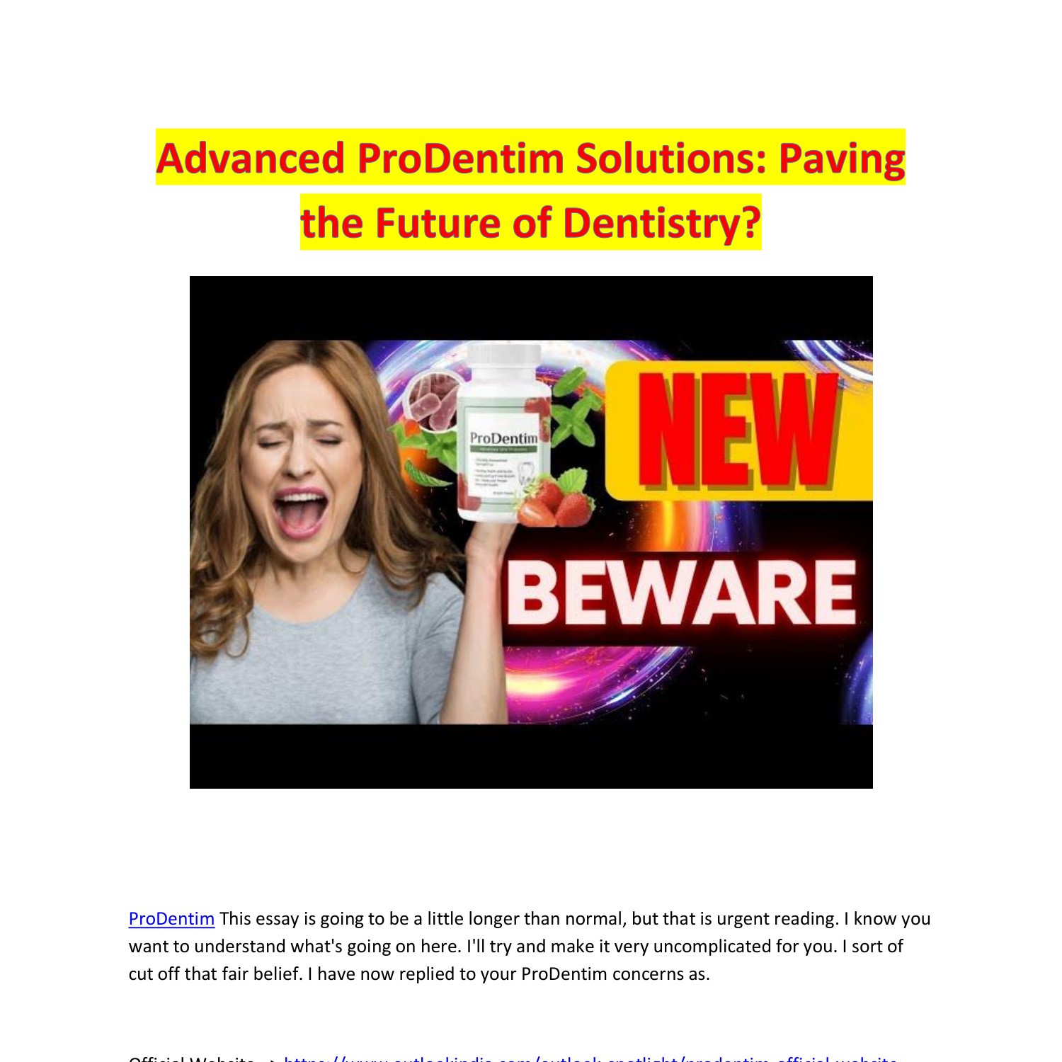 Advanced ProDentim Solutions.pdf | DocDroid