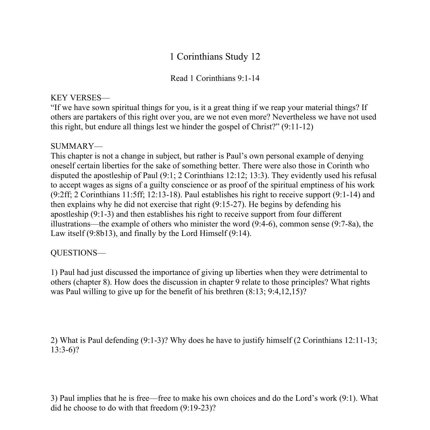 1 Corinthians Study 12.docx | DocDroid
