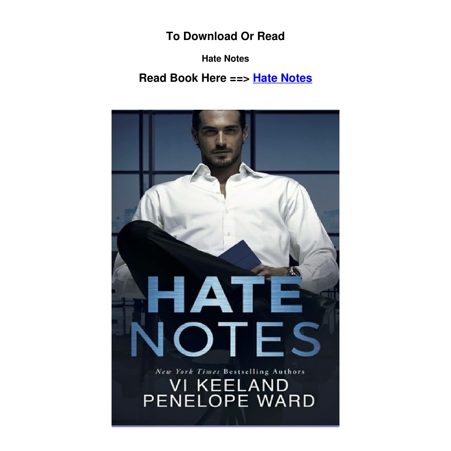 Download EPUB Hate Notes by Vi Keeland.pdf | DocDroid