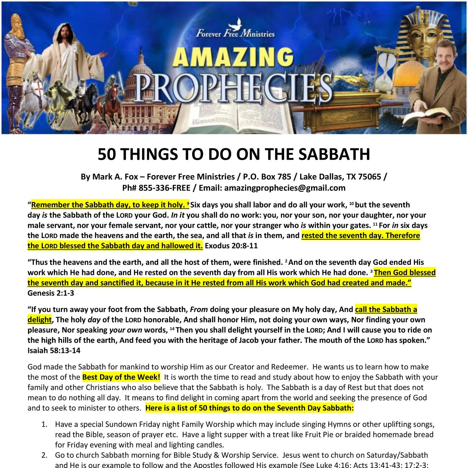 50 THINGS TO DO ON THE SABBATH - 2019 [54942].pdf | DocDroid