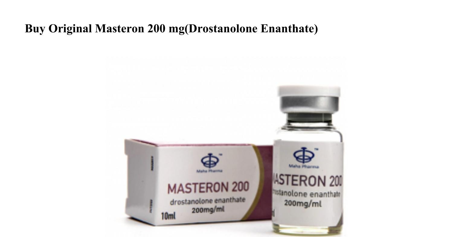 Buy Original Masteron 200 mg(Drostanolone Enanthate) by Maha Pharma in ...