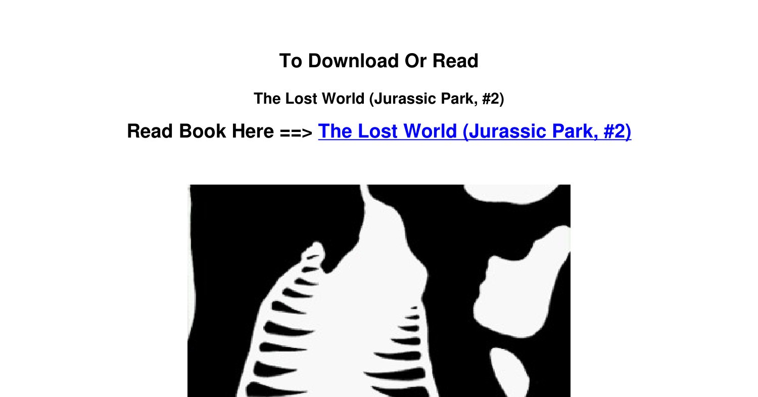 pdf DOWNLOAD The Lost World Jurassic Park 2 by Michael Crichton.pdf | DocDroid