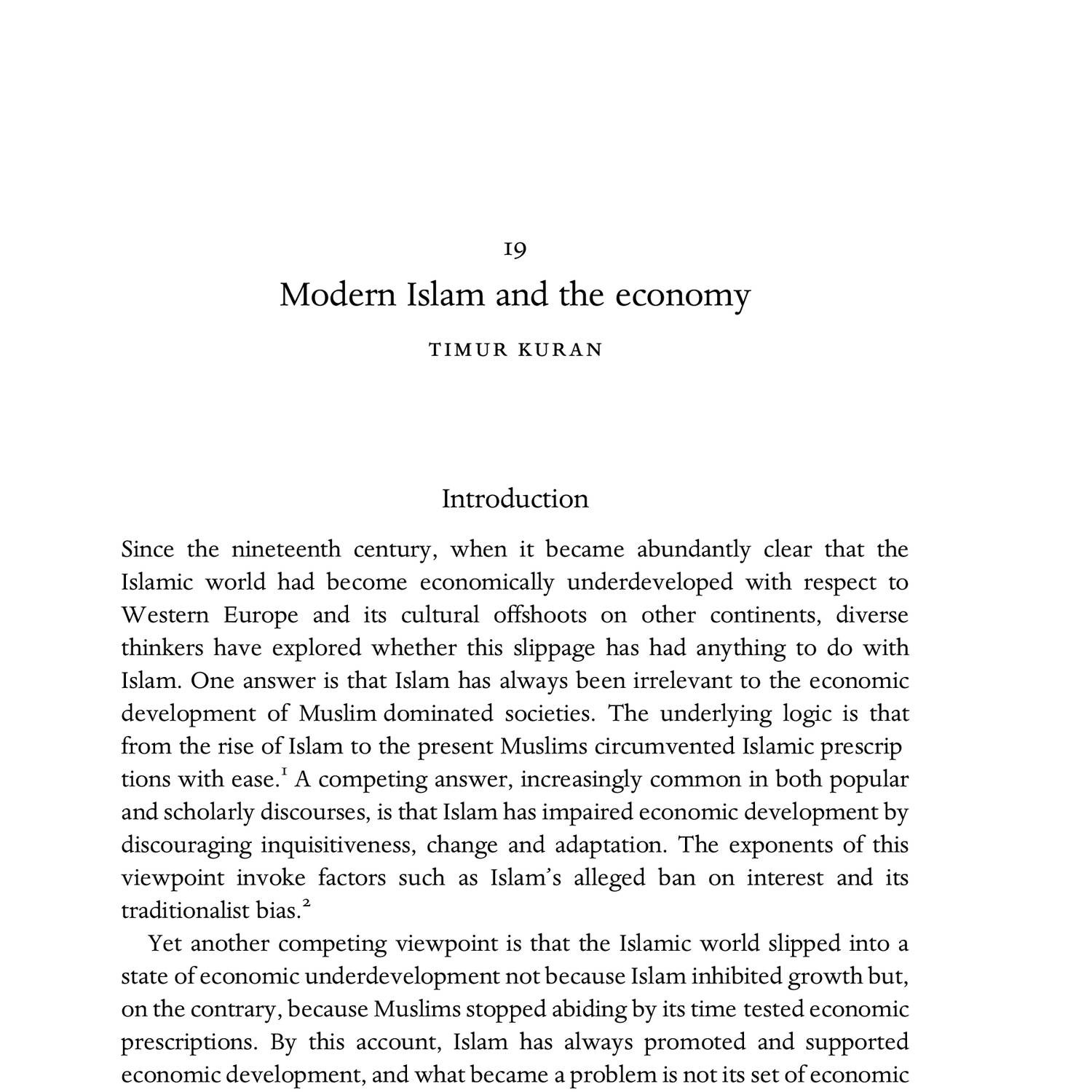 Timur Kuran. Modern Islam and the Economy.pdf | DocDroid
