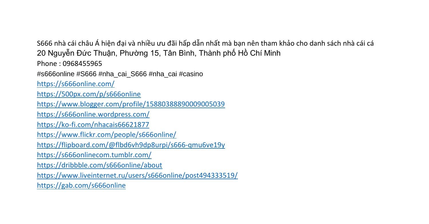 Nhà Cái S666.xlsx | DocDroid