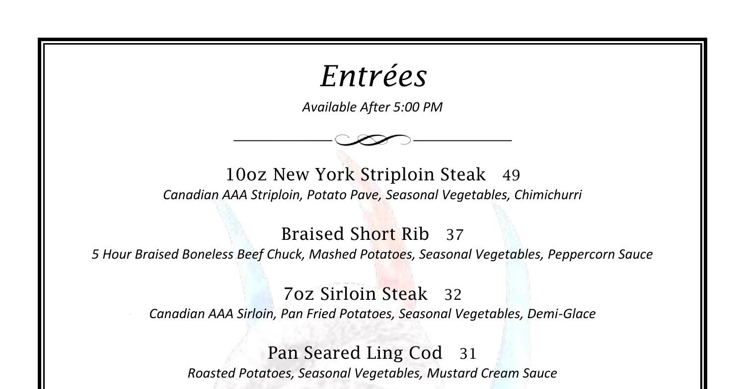 Dinner menu.pdf | DocDroid