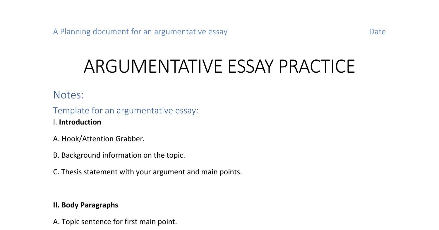 ARGUMENTATIVE ESSAY PLANNING.docx | DocDroid
