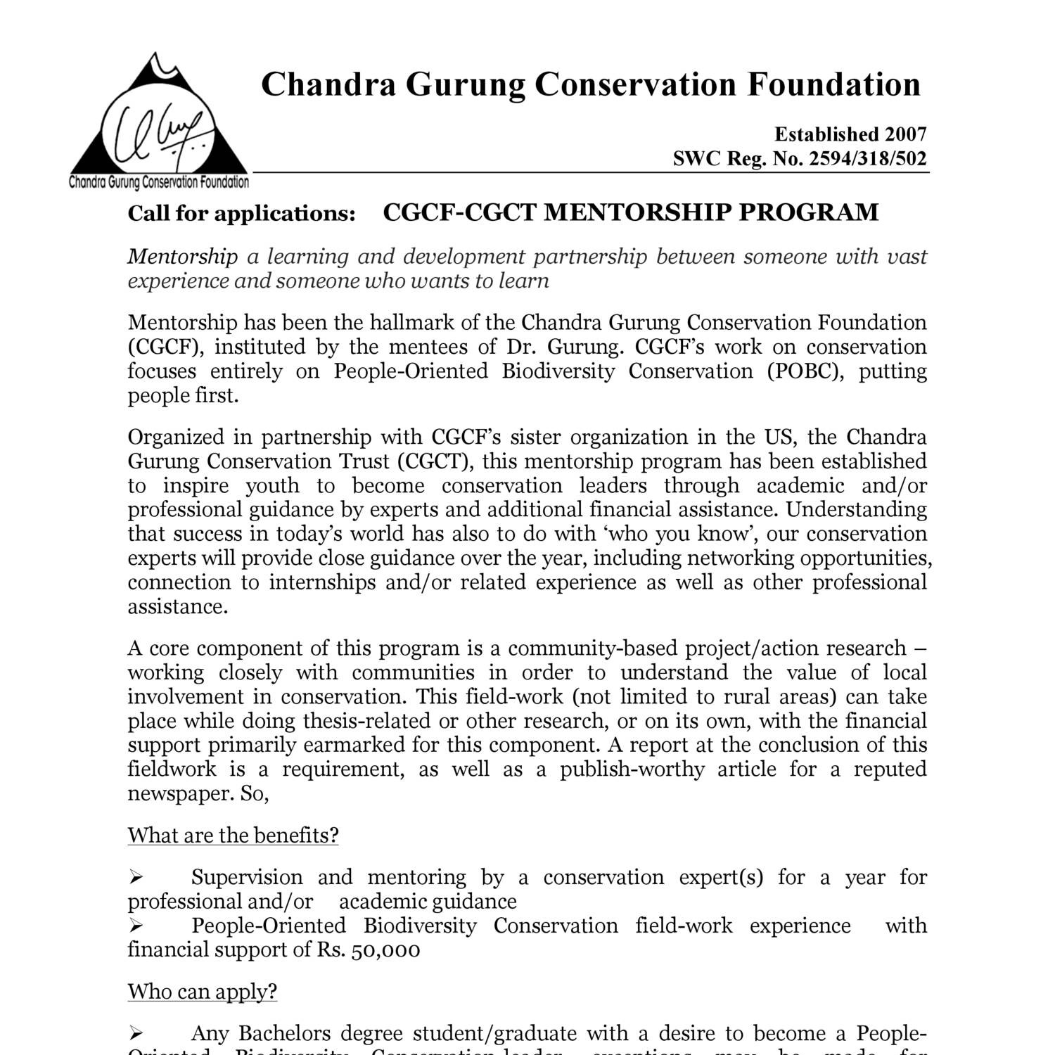 Call for applications - CGCF-CGCT mentorship program.pdf | DocDroid