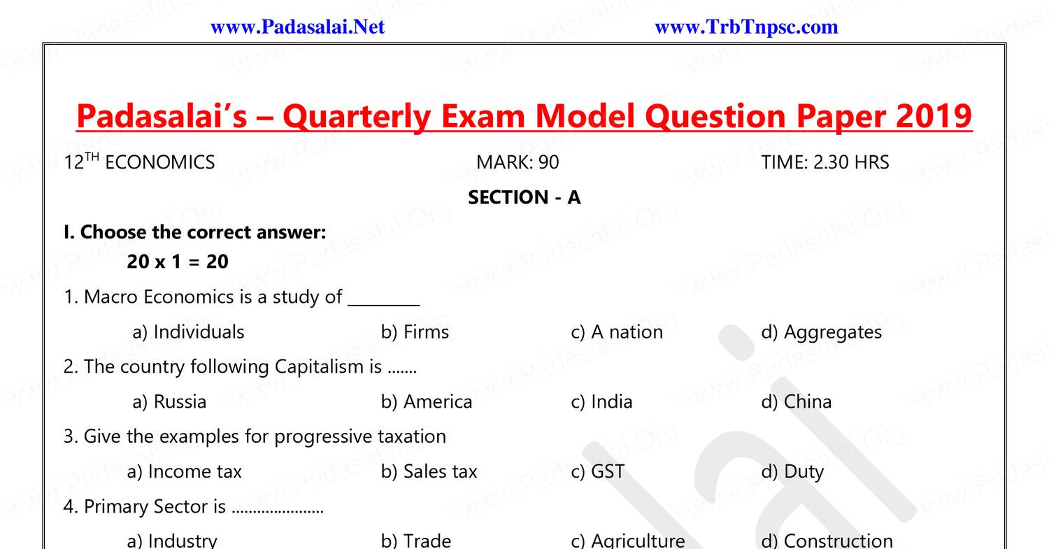 12th-economics-quarterly-exam-model-question-papers-2019-english-medium.pdf | DocDroid