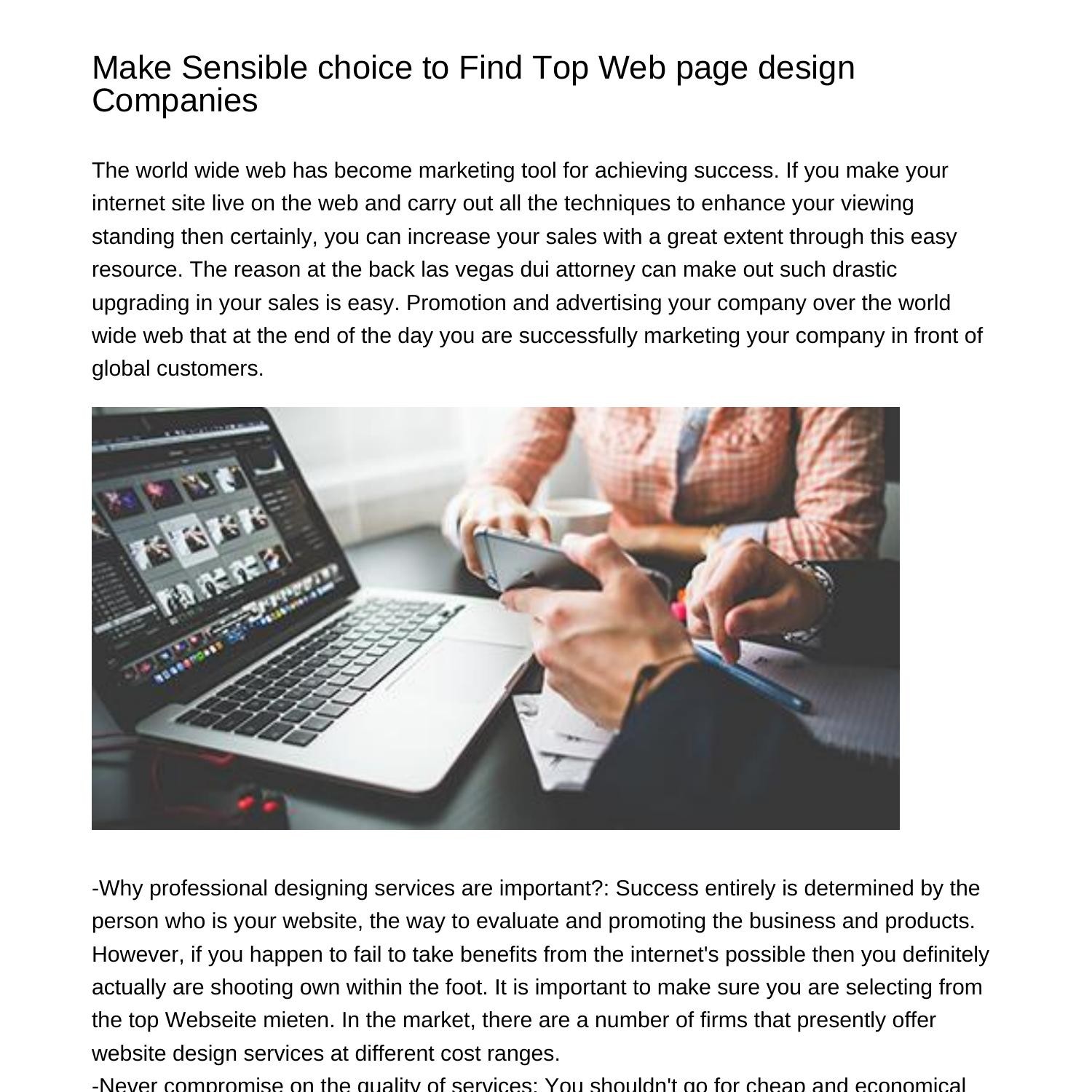 Make Option to Find Top Web page design Companiesyagvx.pdf.pdf | DocDroid