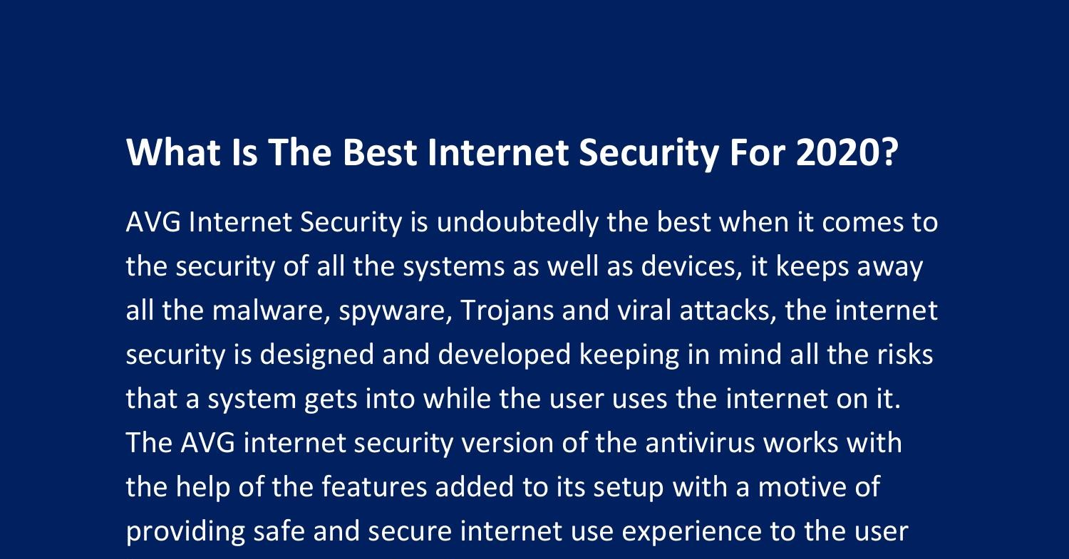 What Is The Best Internet Security For 2020.docx | DocDroid