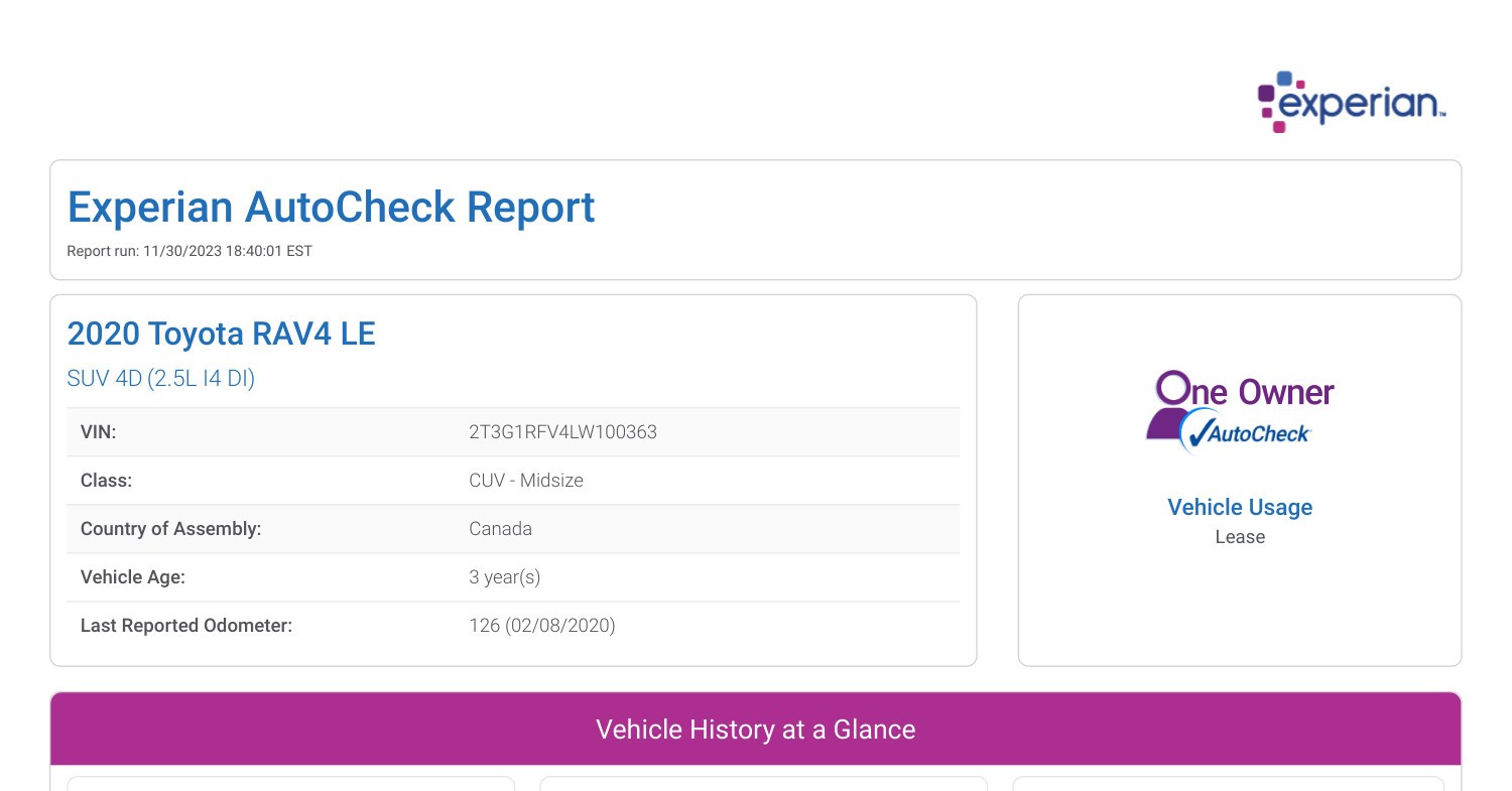 Experian AutoCheck Report.pdf | DocDroid