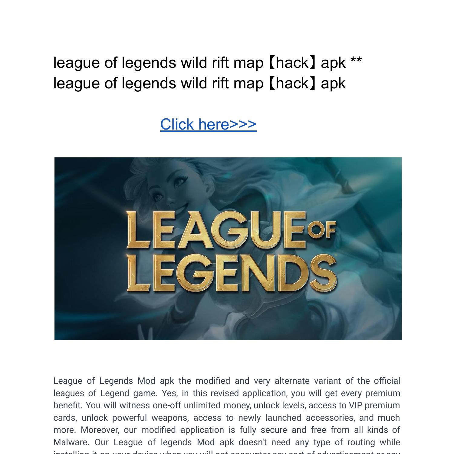 league of legends wild rift map 【hack】 apk __ league of legends wild rift map 【hack】 apk.pdf ...
