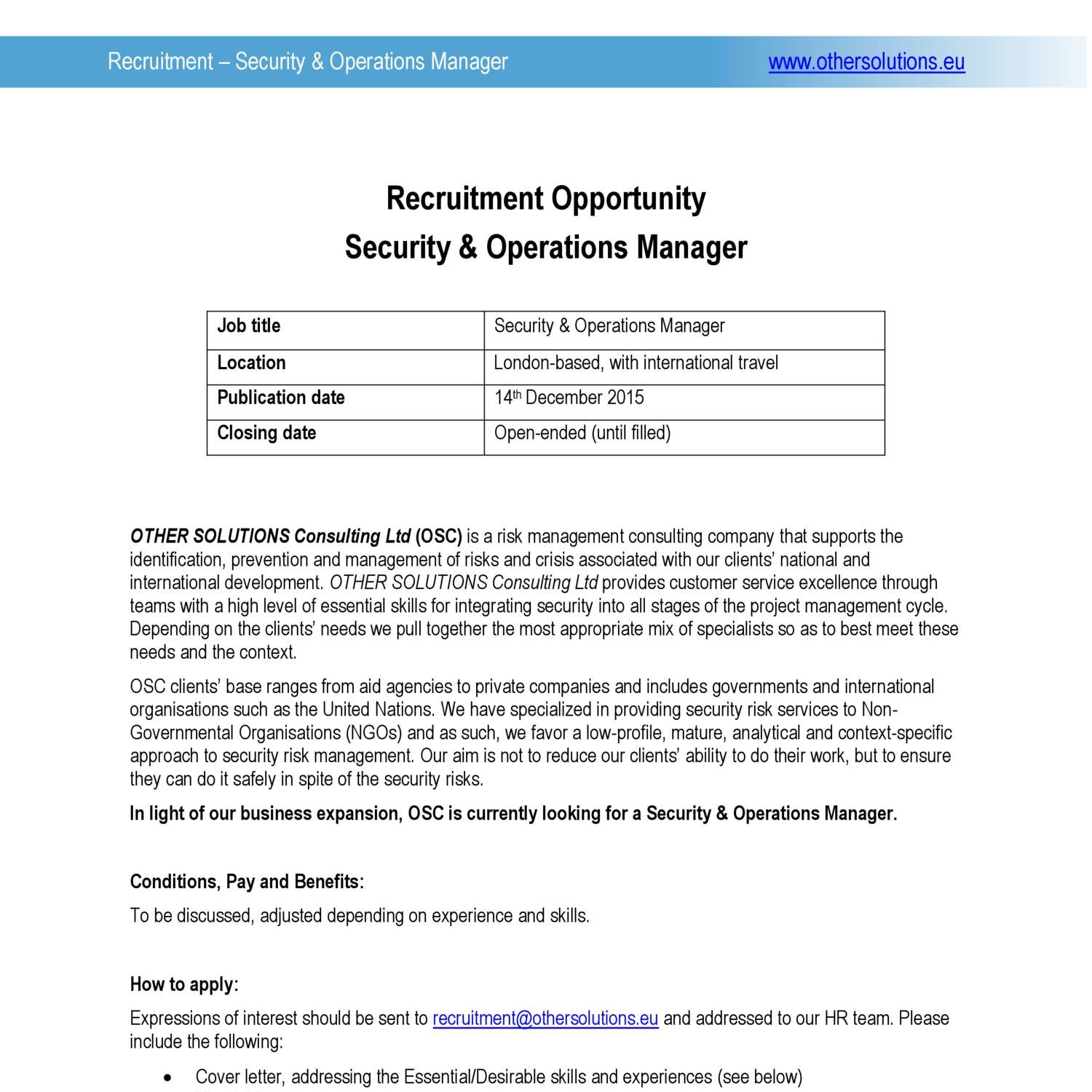 OSC - Operations Manager.pdf | DocDroid