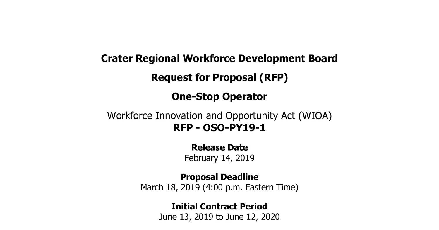 Crater Reegional Workforce Development Board One-Stop Operator.pdf ...
