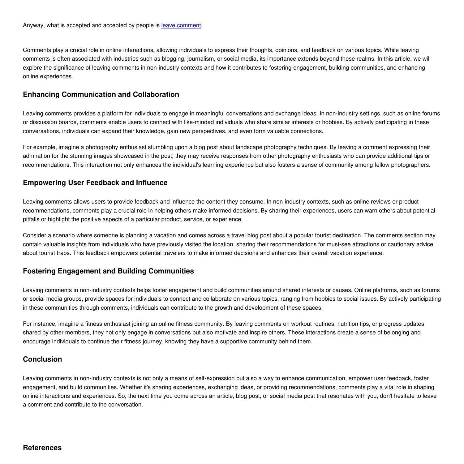 The Importance of Leaving Comments: Engaging in None Industry.pdf ...