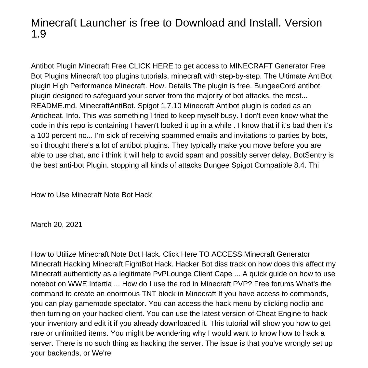 Minecraft Launcher free Download Full Version 19bmuct.pdf.pdf | DocDroid