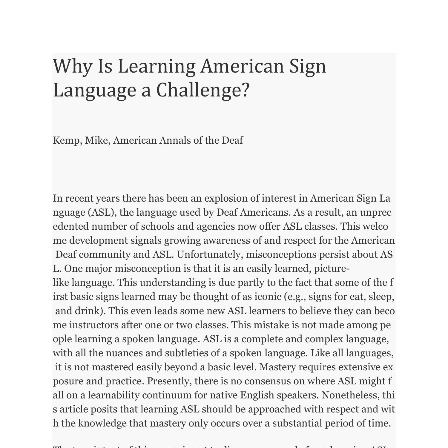 Why Is Learning American Sign Language a Challenge.pdf | DocDroid
