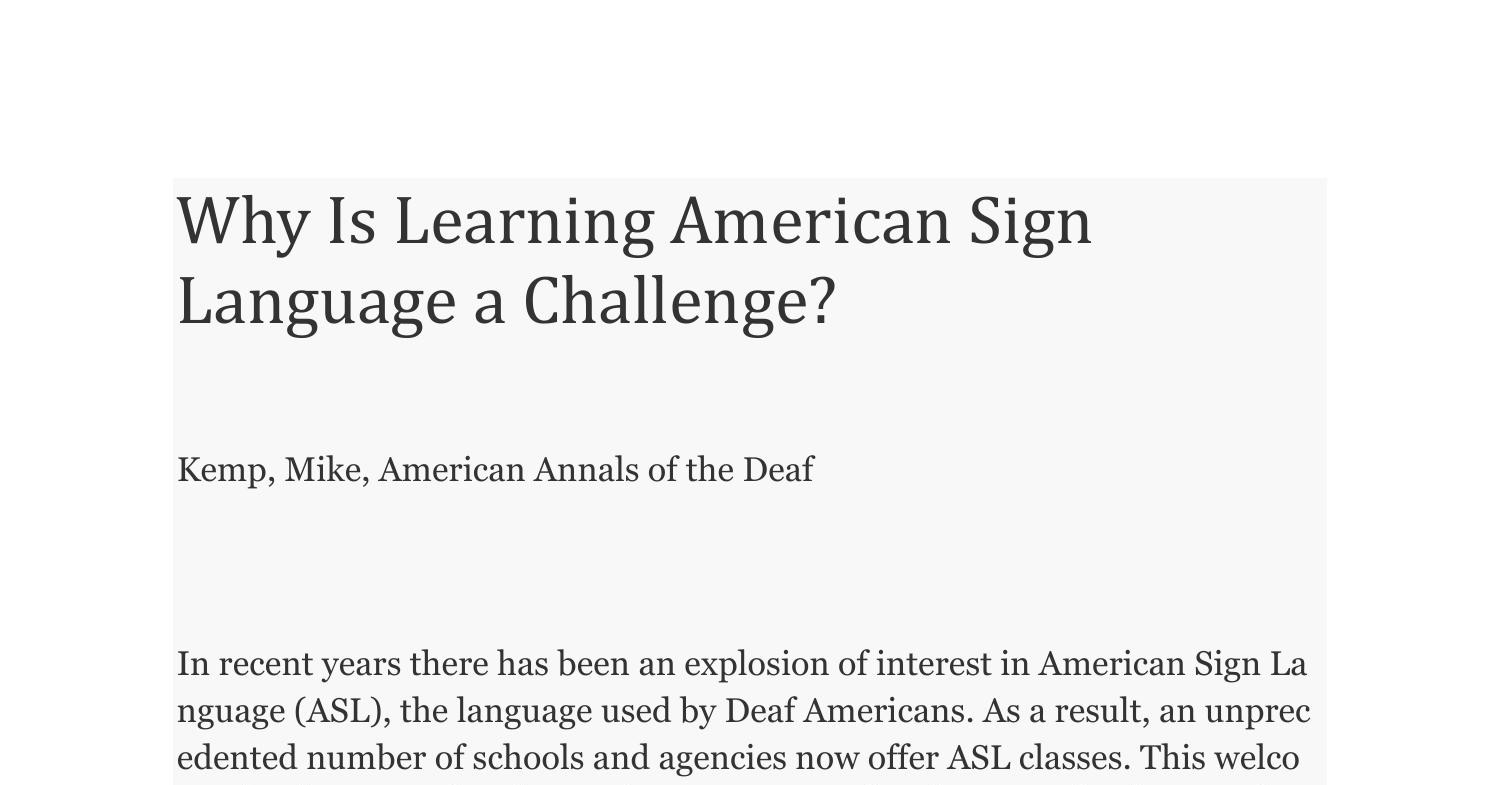 Why Is Learning American Sign Language a Challenge.pdf | DocDroid