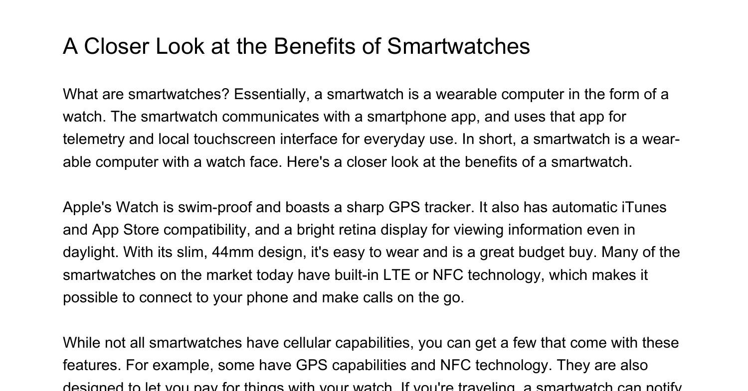 A Closer Look at the Benefits of Smartwatchesfahwy.pdf.pdf | DocDroid