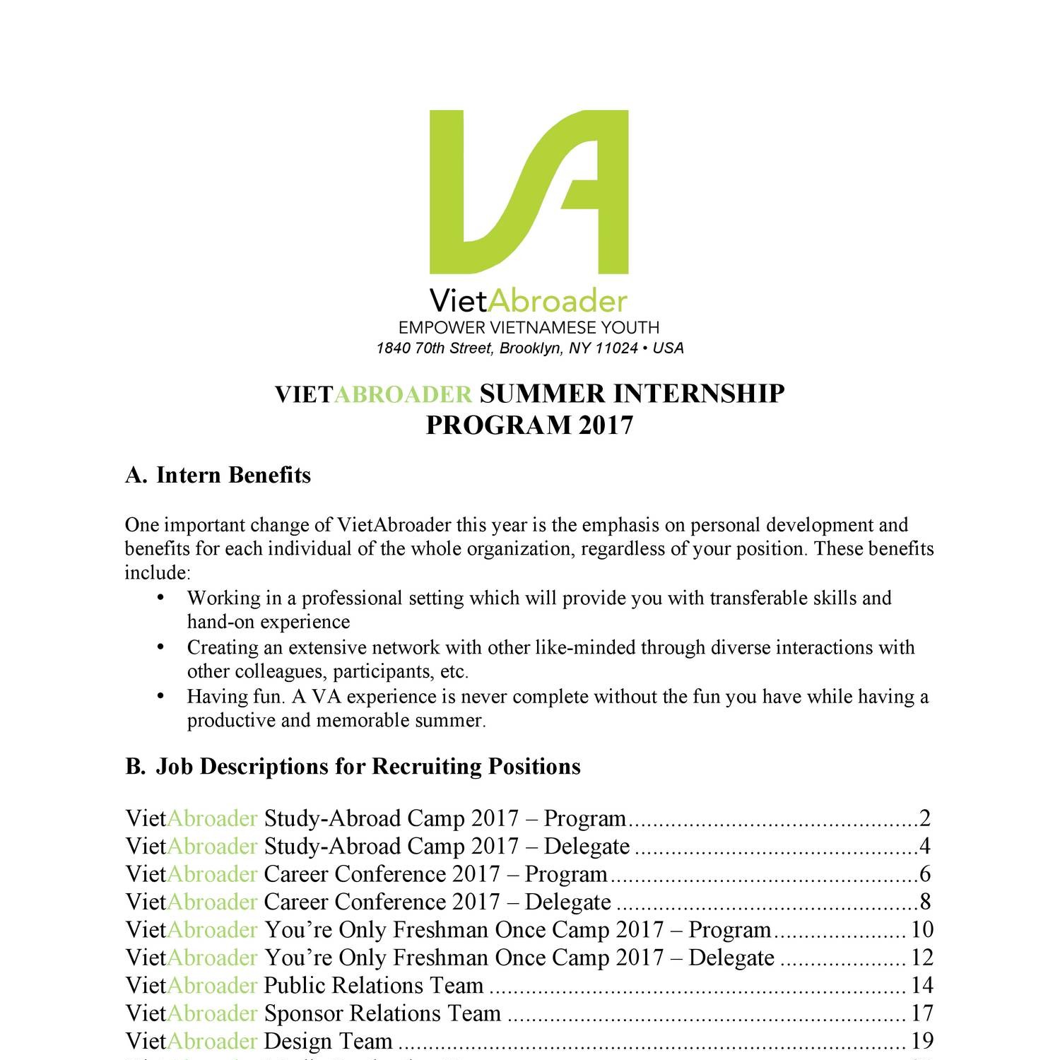 Job Descriptions VA 2017.pdf | DocDroid