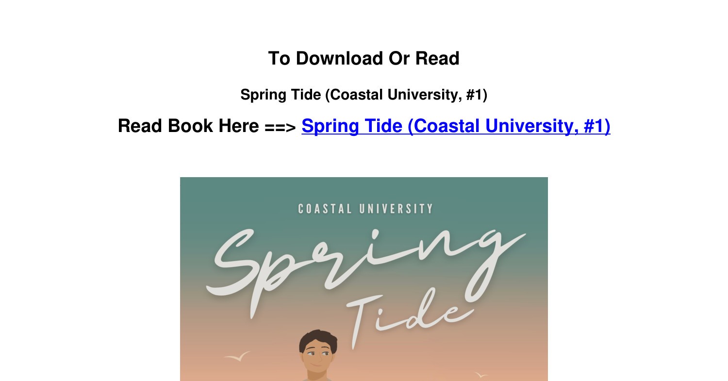 Download pdf Spring Tide Coastal University 1 By Ki Stephens.pdf | DocDroid