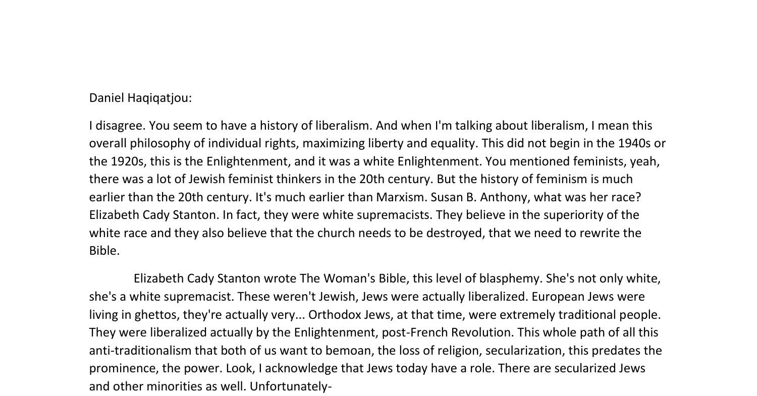 Transcript Excerpt: Liberalism or Jews to blame?.pdf | DocDroid