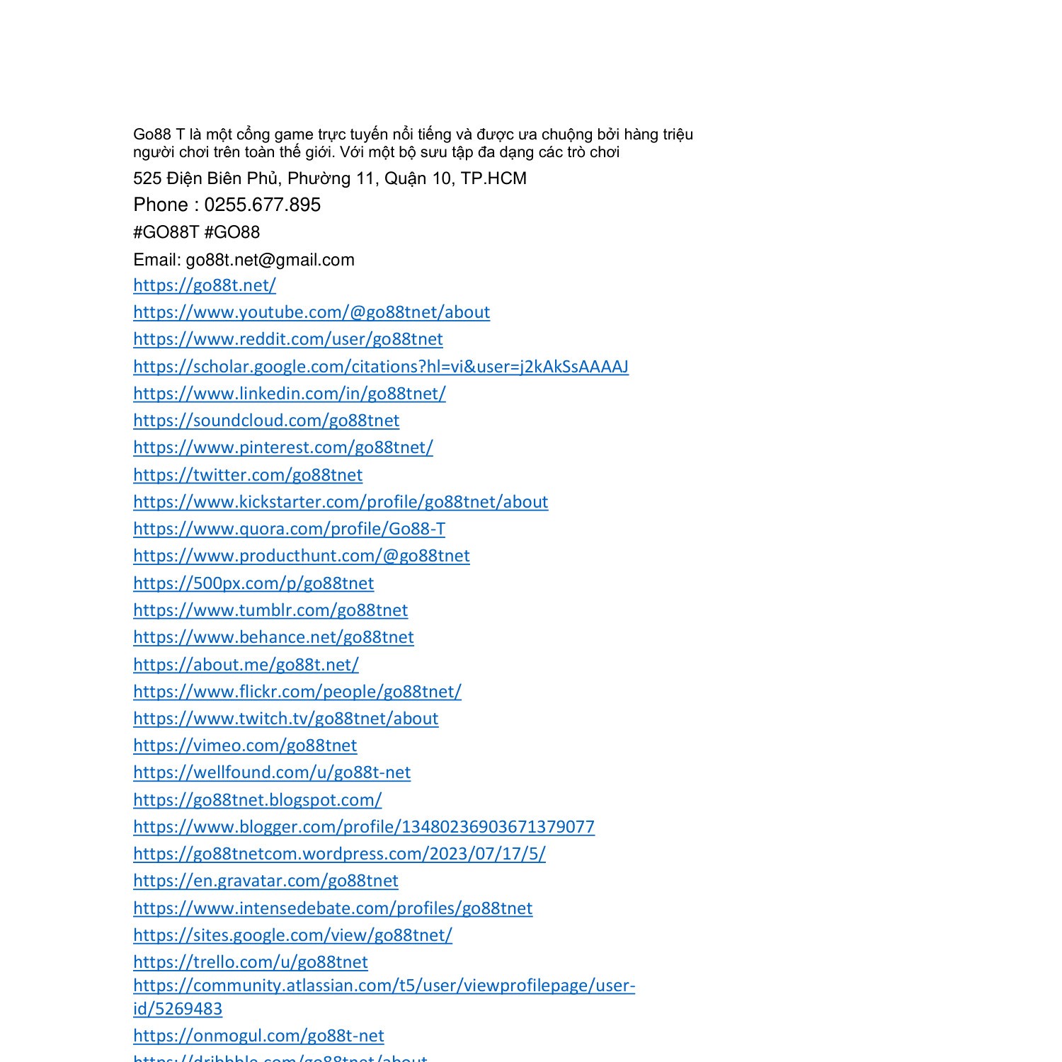 Go88 T là một cổng game trực tuyến nổi tiếng và được ưa chuộng bởi hàng triệu người chơi trên ...