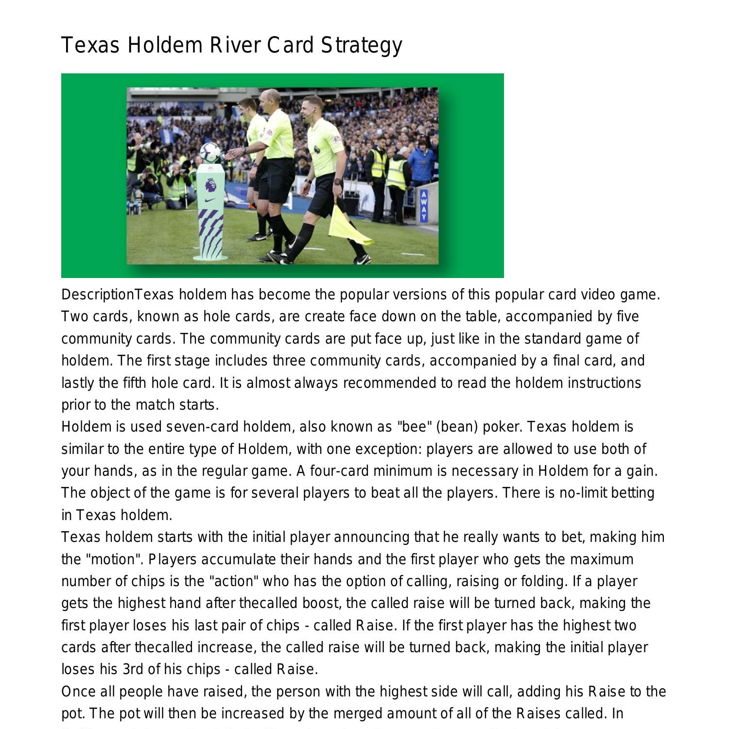 Texas Holdem River Card Strategyeymxr.pdf.pdf | DocDroid
