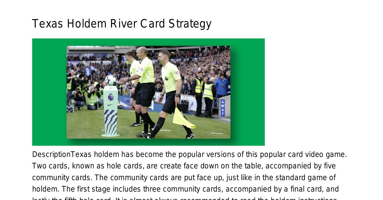 Texas Holdem River Card Strategyeymxr.pdf.pdf | DocDroid