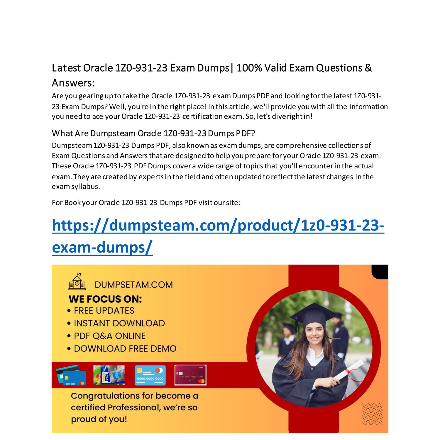 Latest Oracle 1Z0-931-23 Certification Sample Questions and Answers ...