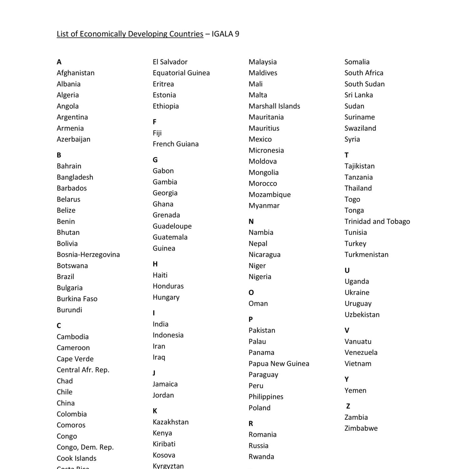 List of Economically Developing Countries.pdf | DocDroid